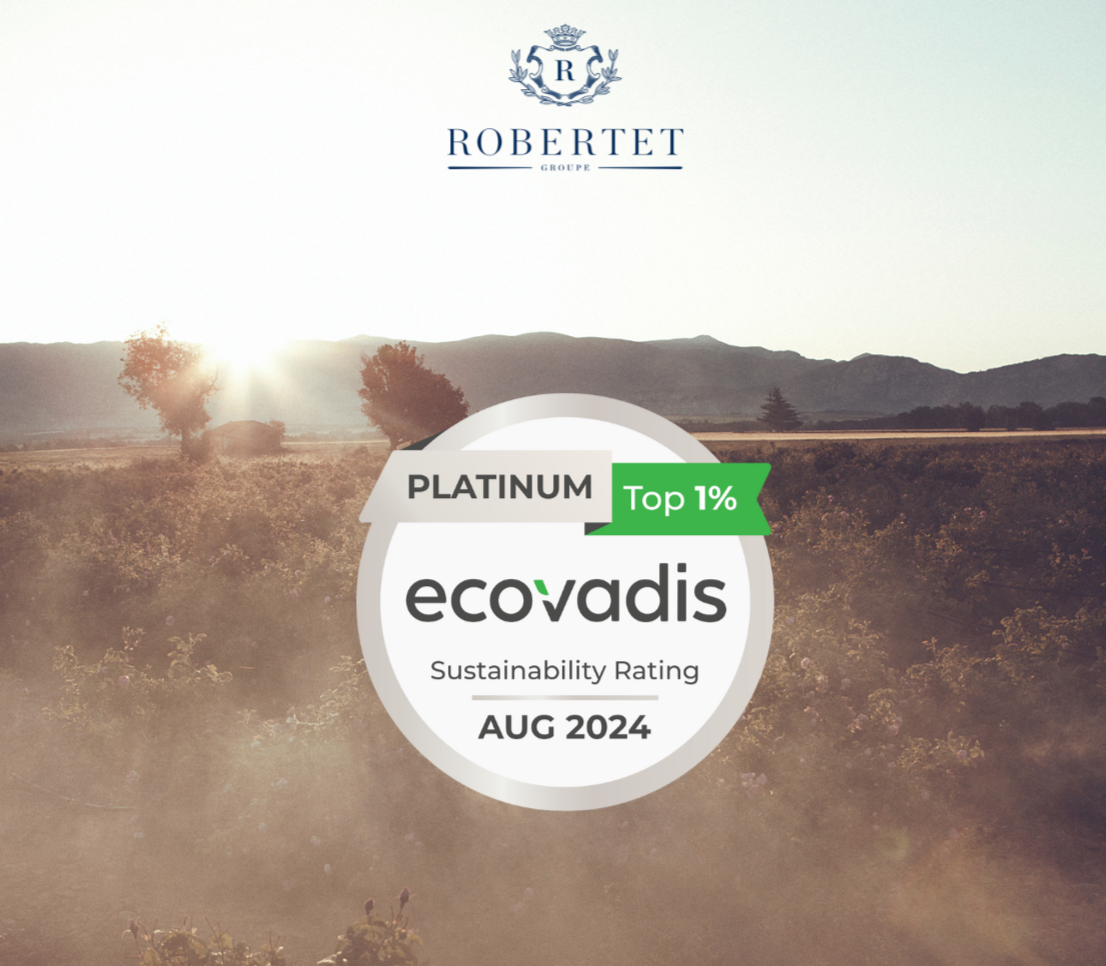 ECOVADIS : PLATINUM STATUS - Robertet