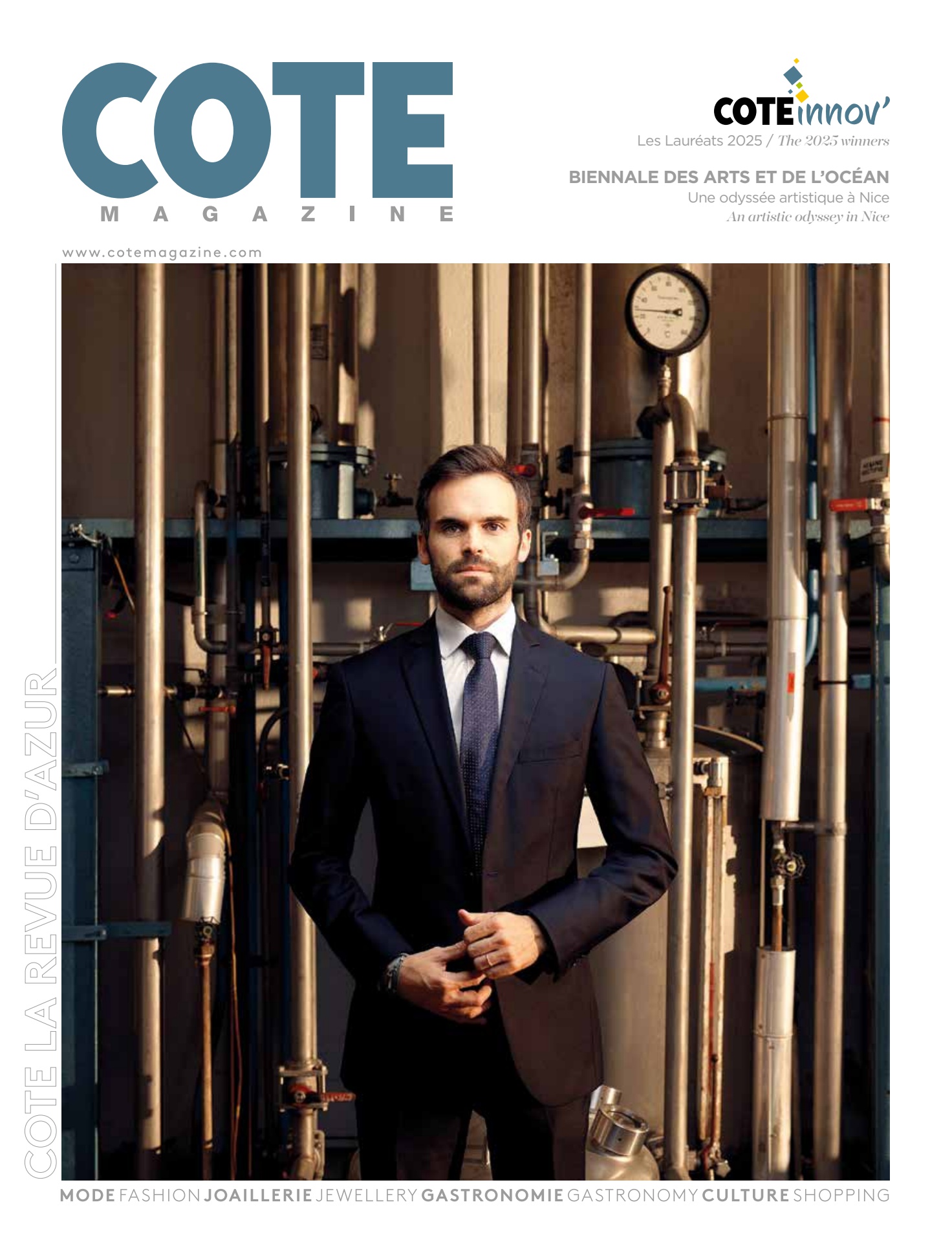 JULIEN MAUBERT ON THE COVER OF COTE MAGAZINE! - Robertet